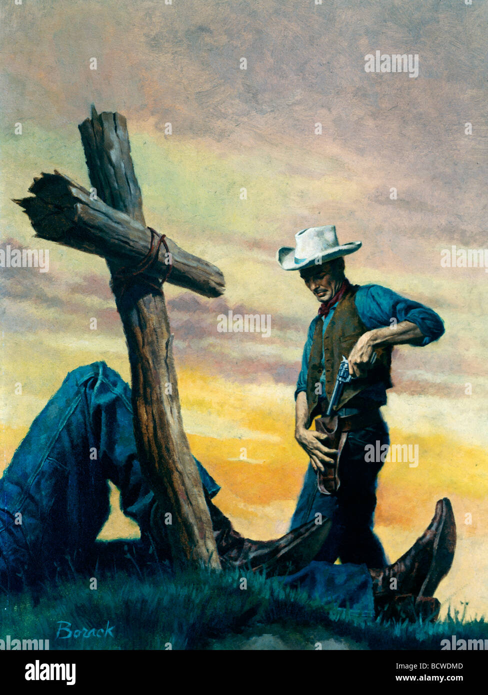 Dead cowboy hi-res stock photography and images - Alamy