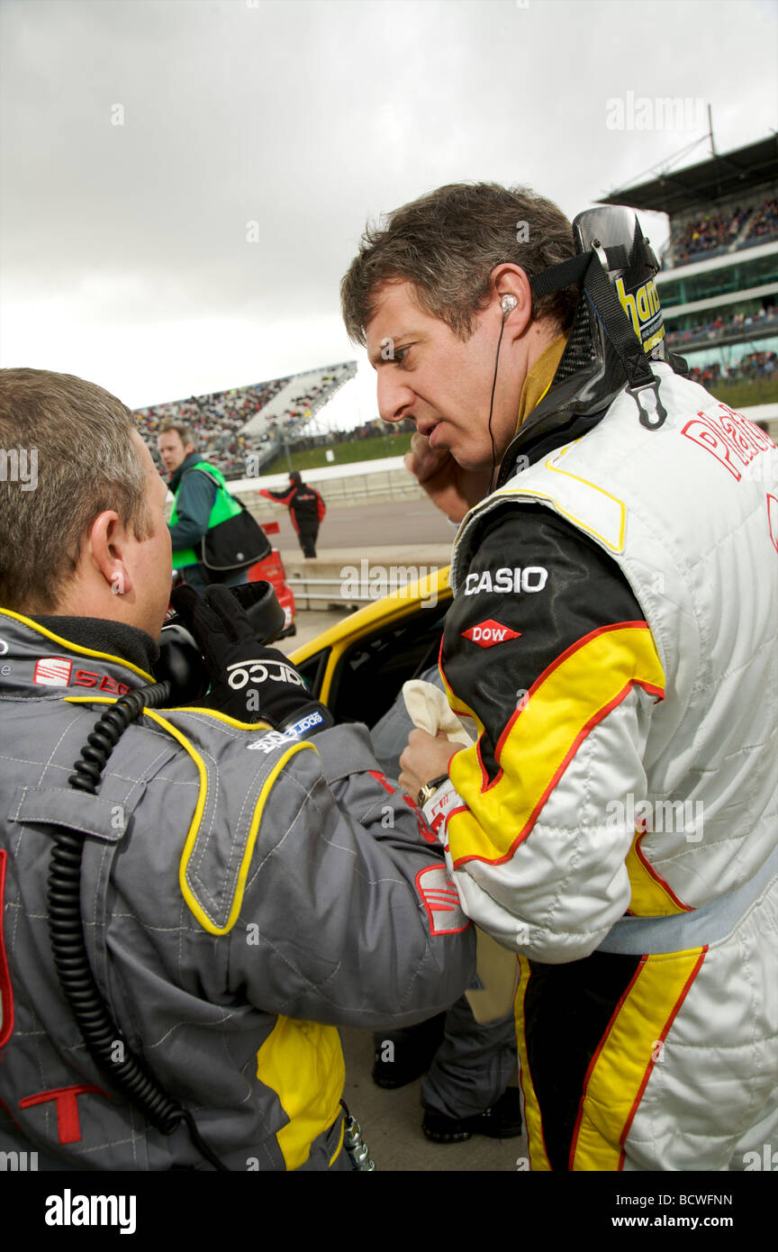 Jason Plato at Rockingham BTCC race 2008 Stock Photo - Alamy