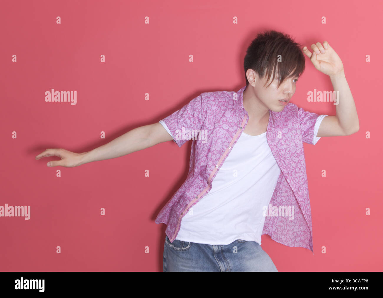 Young man dancing Stock Photo - Alamy