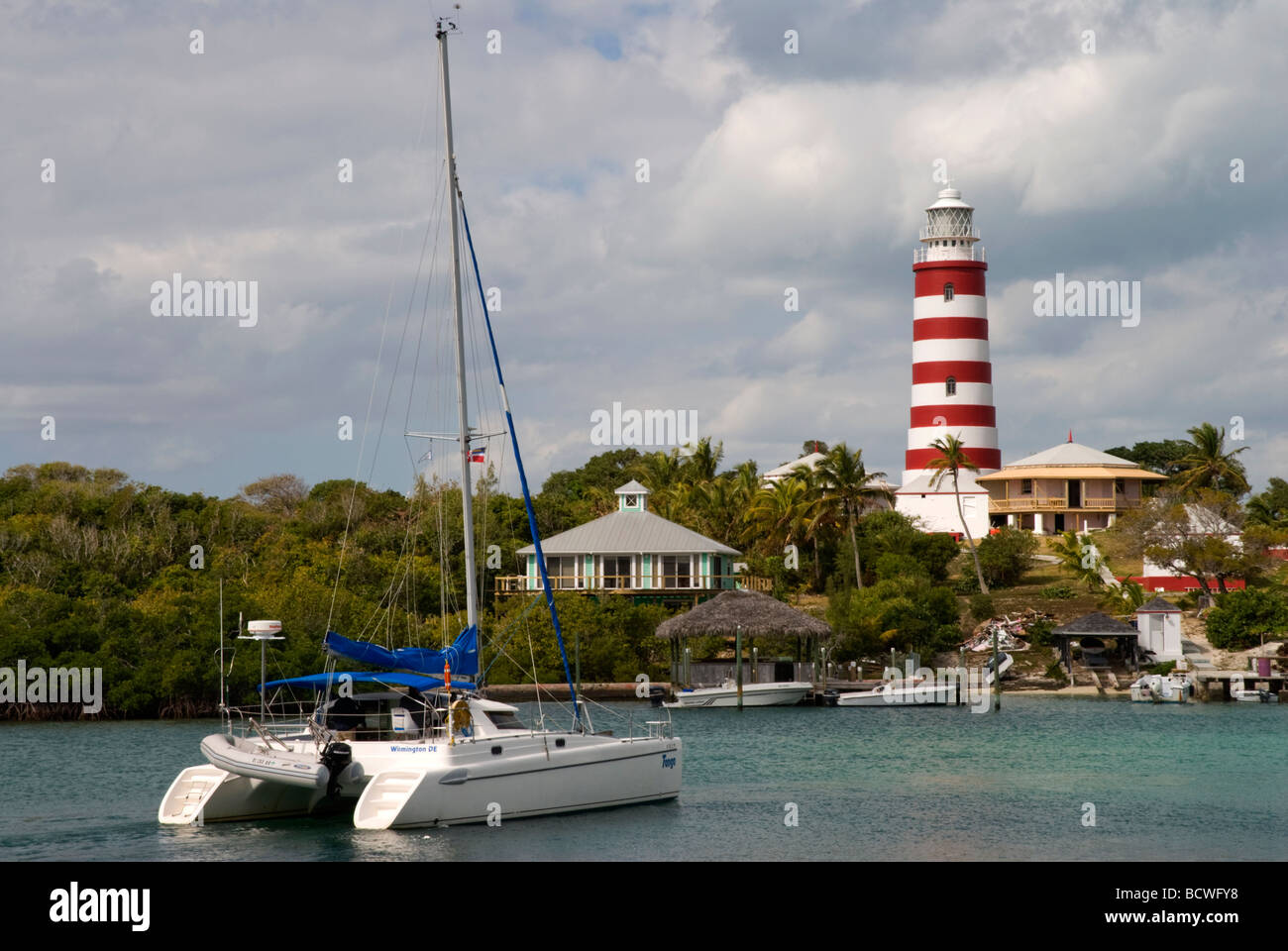 Lighthouse historic boat bahamas abaco hi-res stock photography and ...