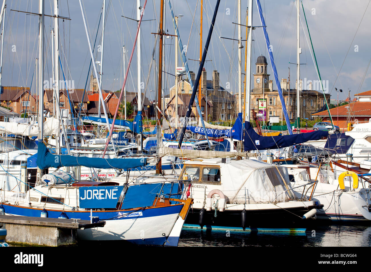 Yachts berthed in Hartlepool Marina Stock Photo - Alamy
