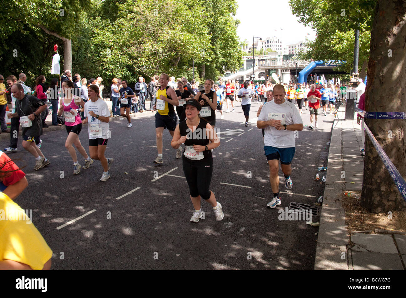 British 10k London run. 10km road race on 12th July 2009, Embankment ...