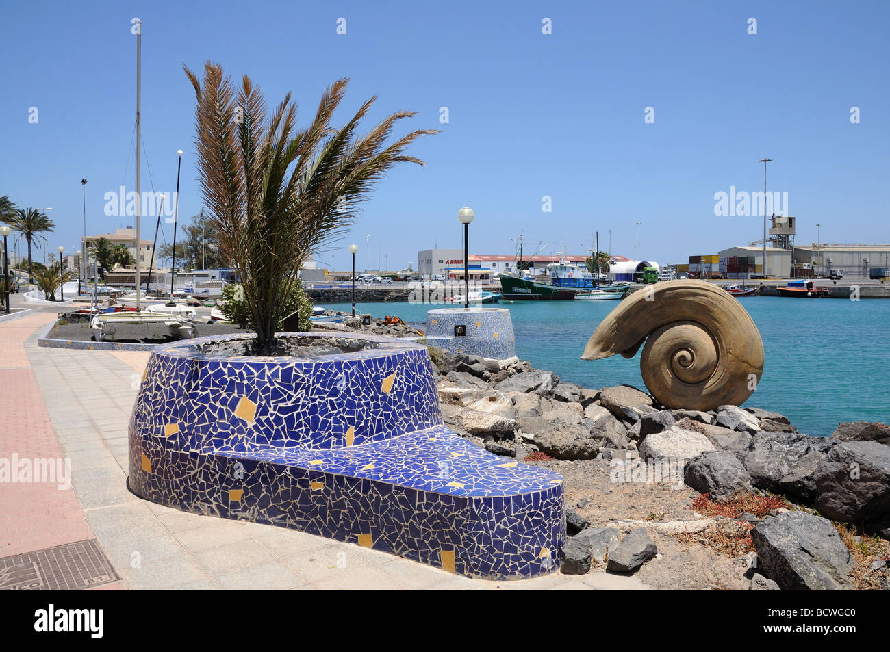 Promenade in Puerto del Rosario. Canary Island Fuerteventura, Spain ...