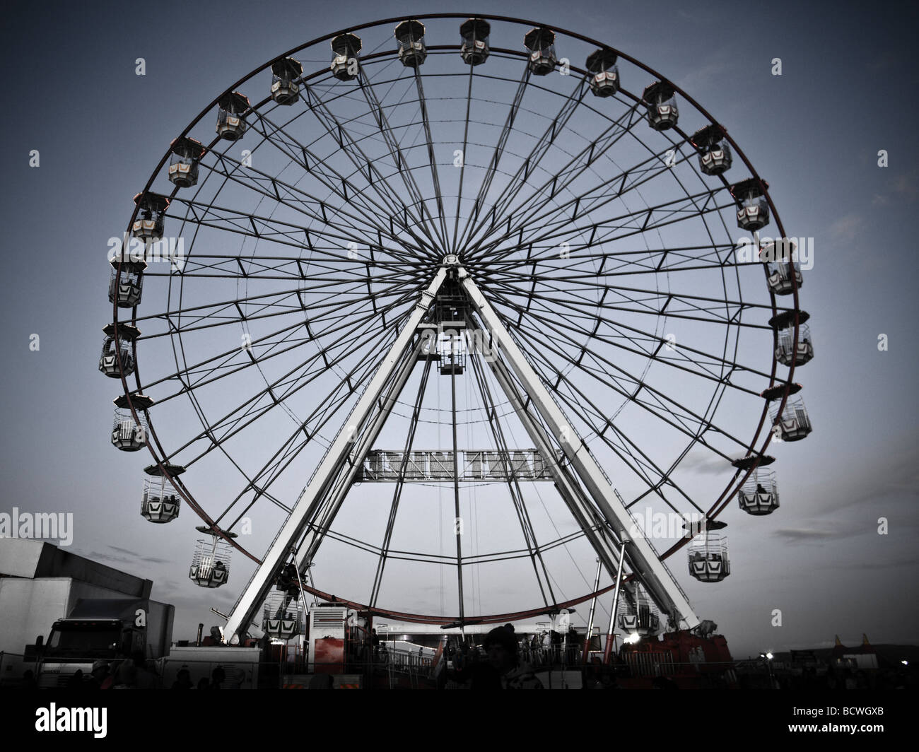 Ferris wheel at the T in the Park music festival Stock Photo - Alamy