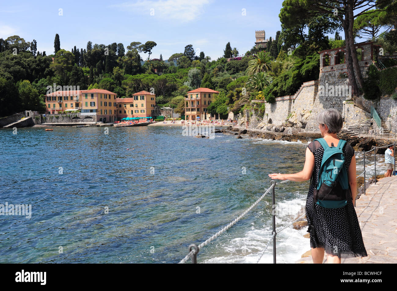 Rapallo beach hi-res stock photography and images - Alamy