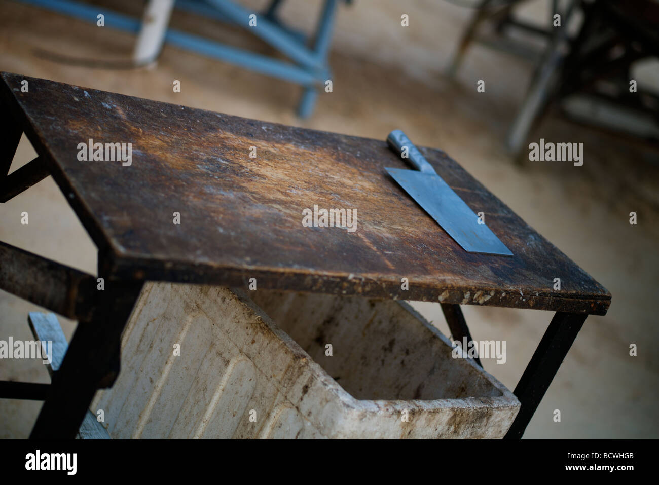 Butchers table hi-res stock photography and images - Alamy