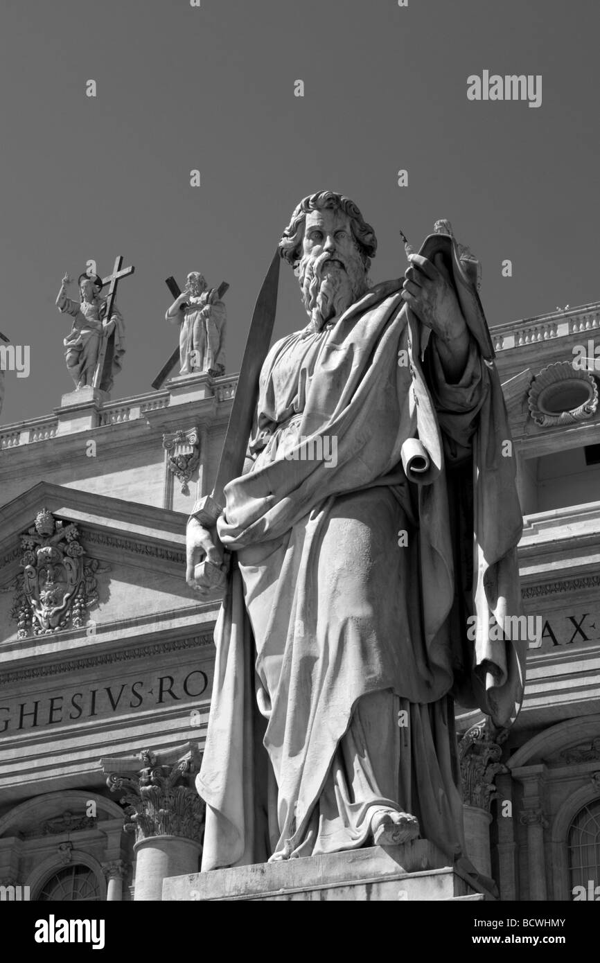 Rome - st. Paul s statue for st. Peter s basilica by Adamo Tadolini ...