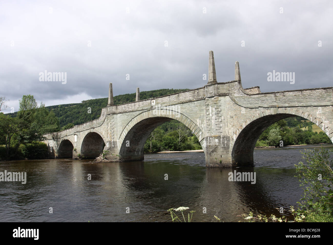 General Wade's bridge across River Tay Aberfeldy Perthshire Scotland ...