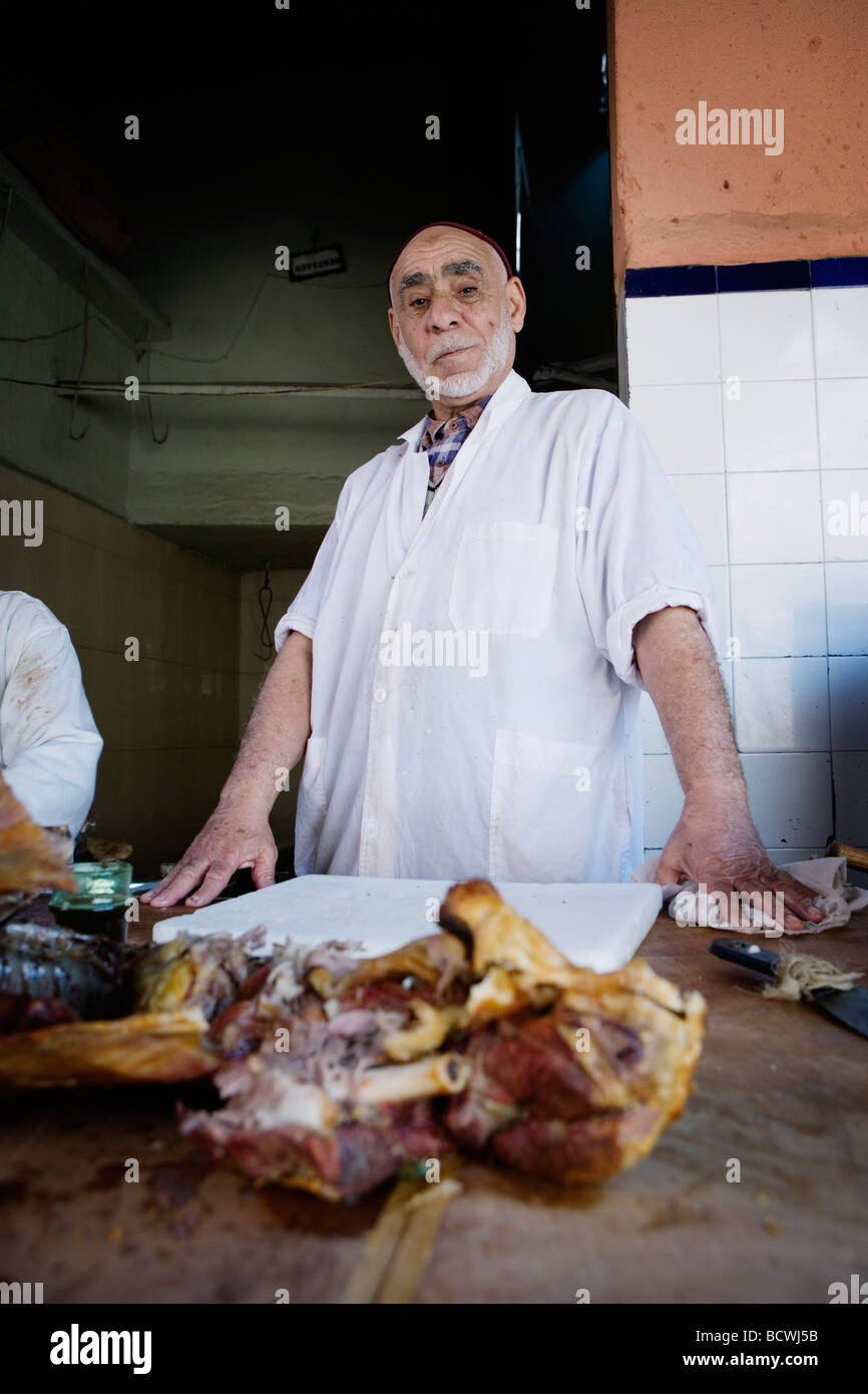 Meat market in medina marrakech morocco hi-res stock photography and ...