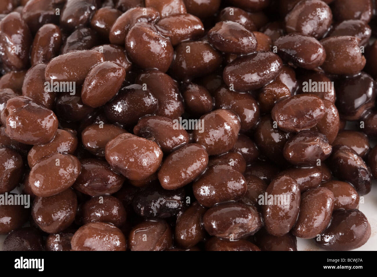 Black beans cooked Cut Out Stock Images & Pictures - Alamy