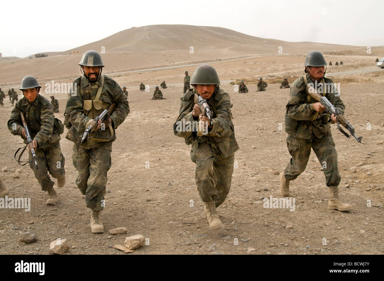 Afghan National Army recruits in training at the Kabul Military ...