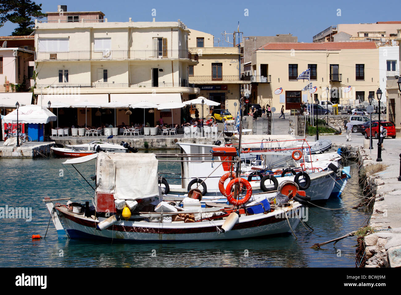 Colourful greek harbour hi-res stock photography and images - Alamy