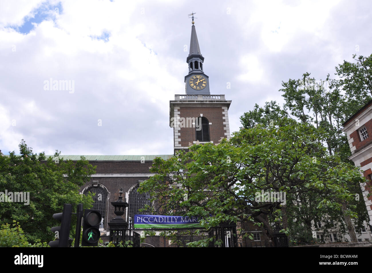 St James's Church, Piccadilly, by Christopher Wren, London, UK Stock ...