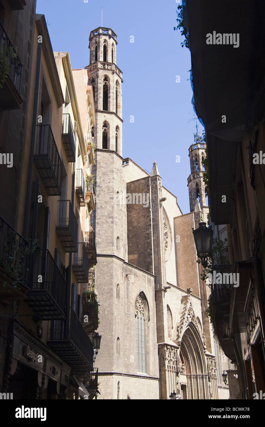 Basílica Santa Maria del Mar Gothic Barcelona Catalonia Spain Stock ...