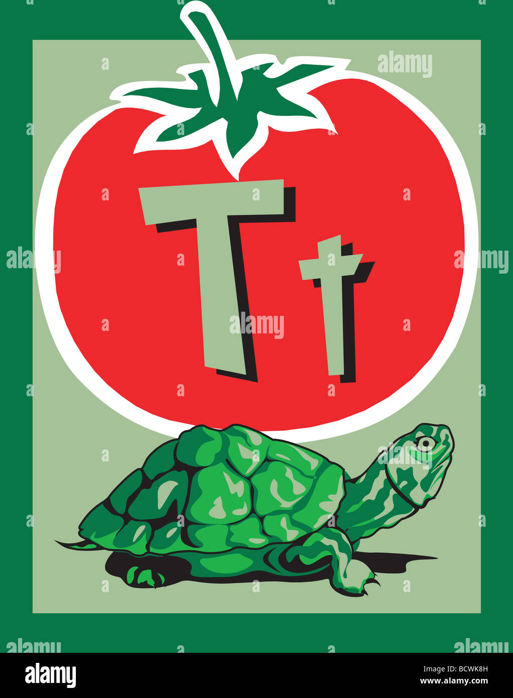 White letter on green Cut Out Stock Images & Pictures - Alamy