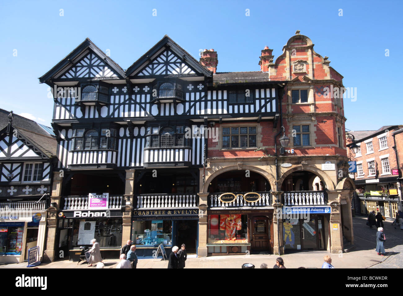 bridge street, chester, cheshire, england Stock Photo - Alamy