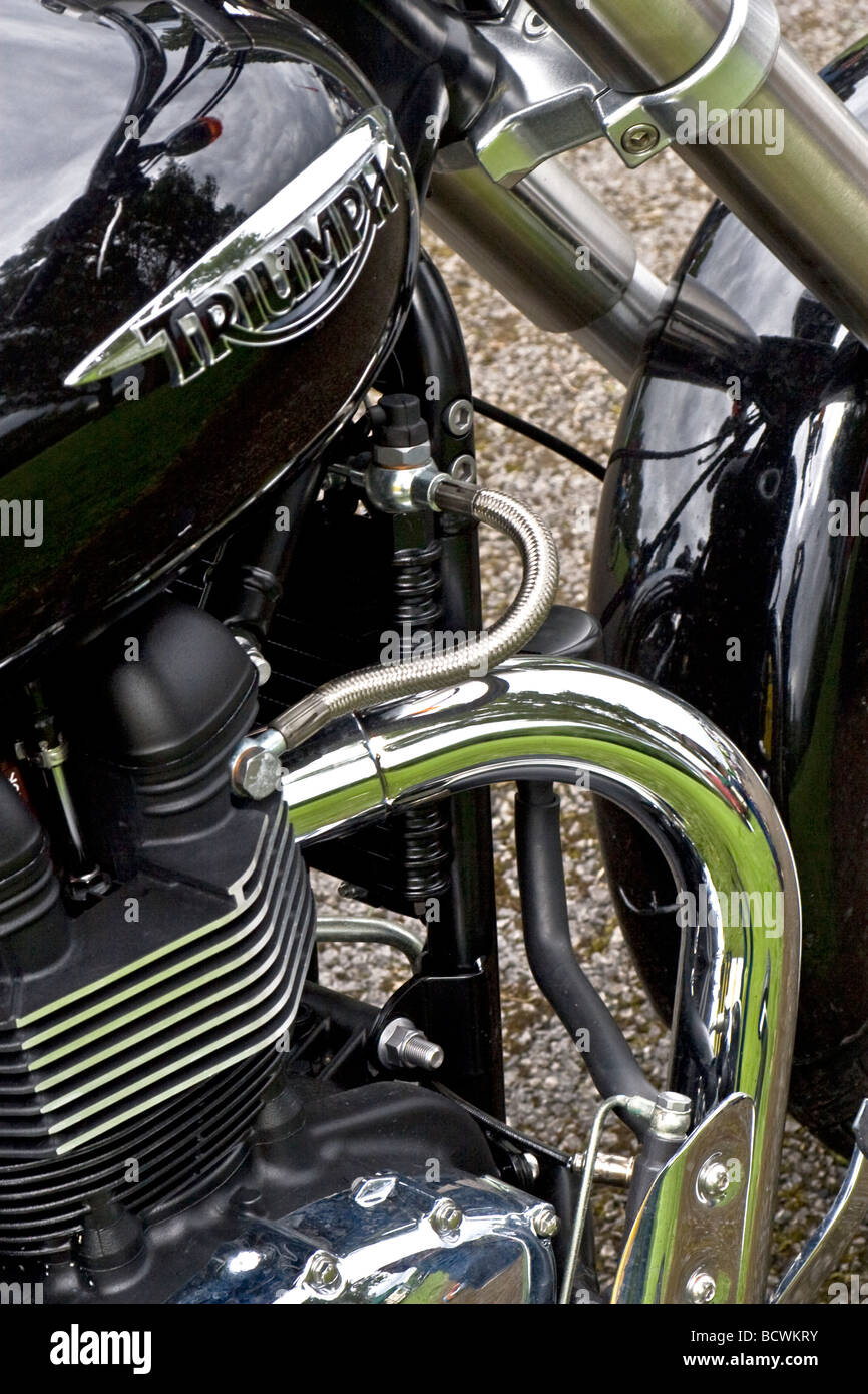 Triumph motorcycle, Manchester, UK Stock Photo - Alamy