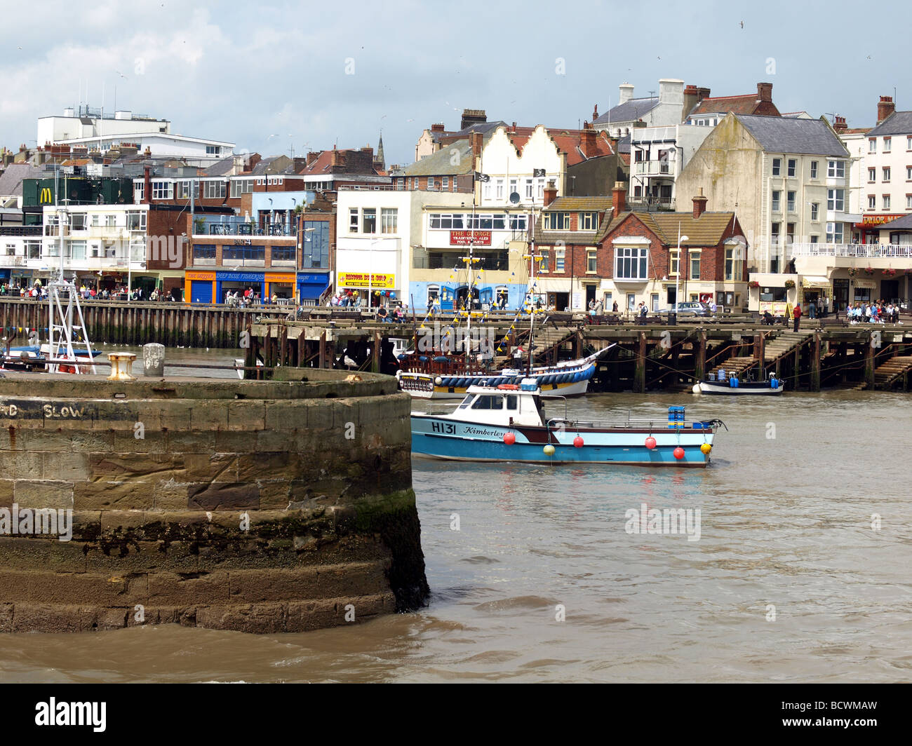 The harbour entrance at Bridlington,North Yorkshire Stock Photo - Alamy
