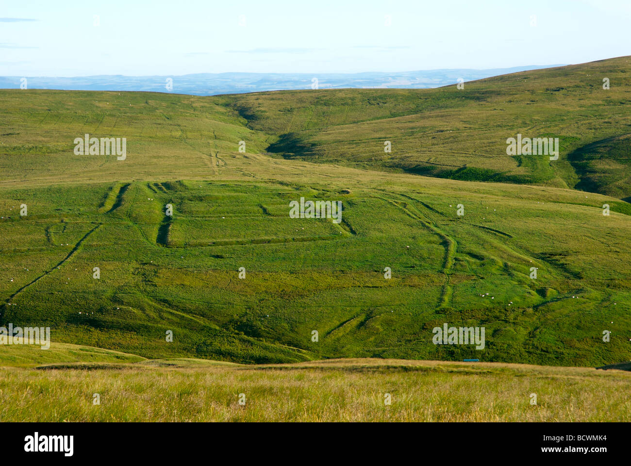 Landscape at Chew Green, Cheviot Hills, on Otterburn Ranges ...