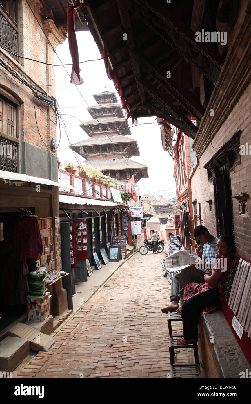 Nepal, Bhaktapur, Old city Stock Photo - Alamy