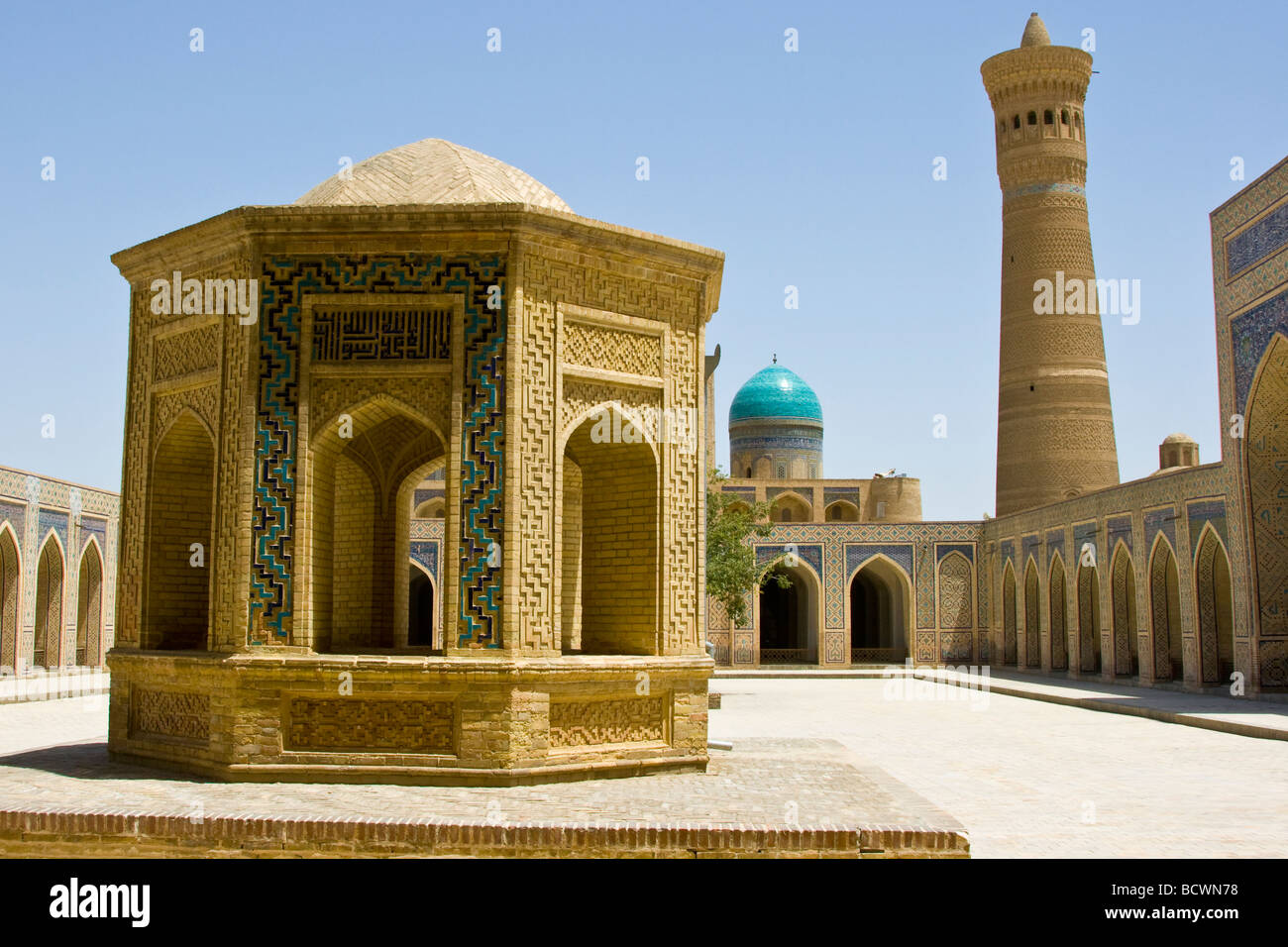 Kalon Mosque or Jama Masjid in Bukhara Uzbekistan Stock Photo - Alamy