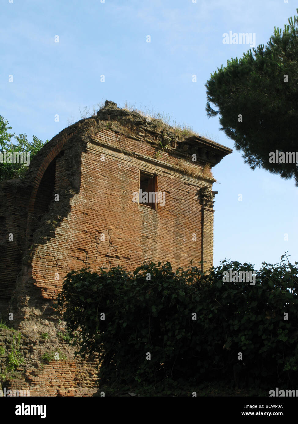 detail of tomb memorial on the old appian way in rome italy Stock Photo ...