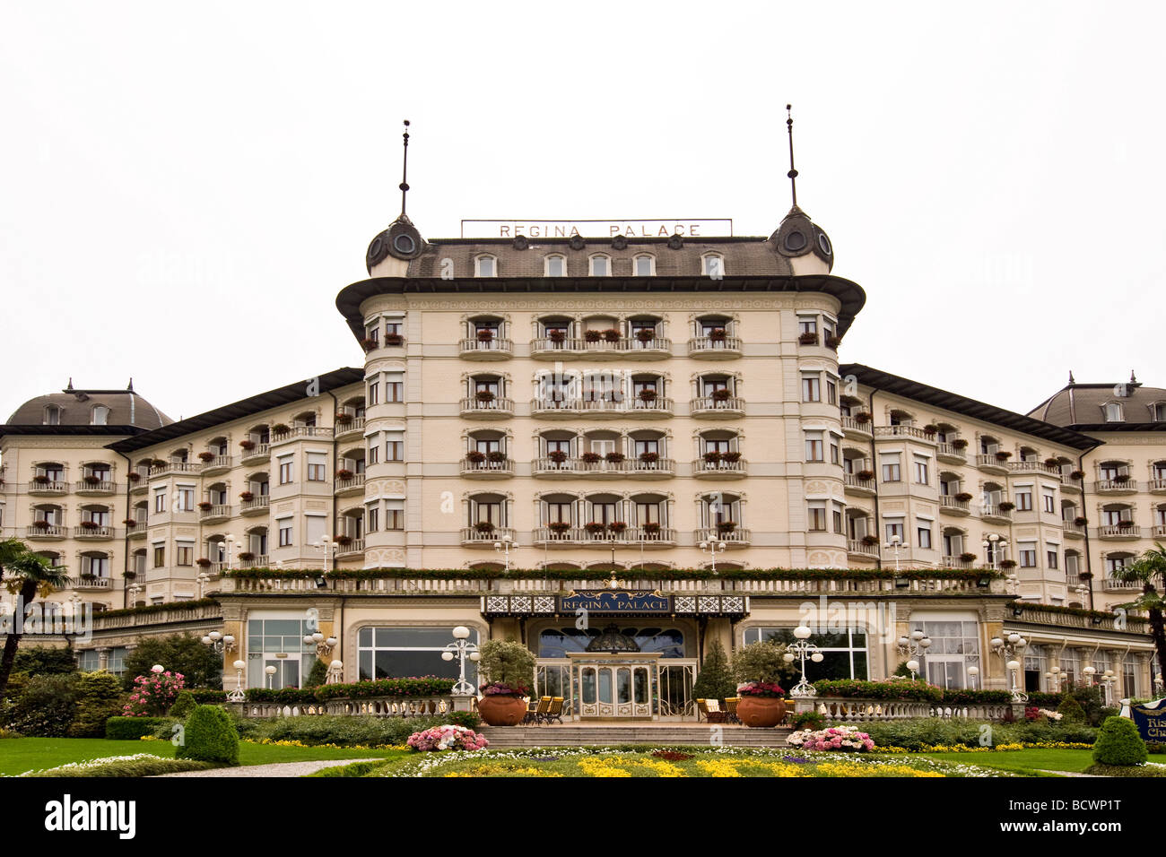 Regina Palace Hotel Stresa Novara Italy Stock Photo - Alamy