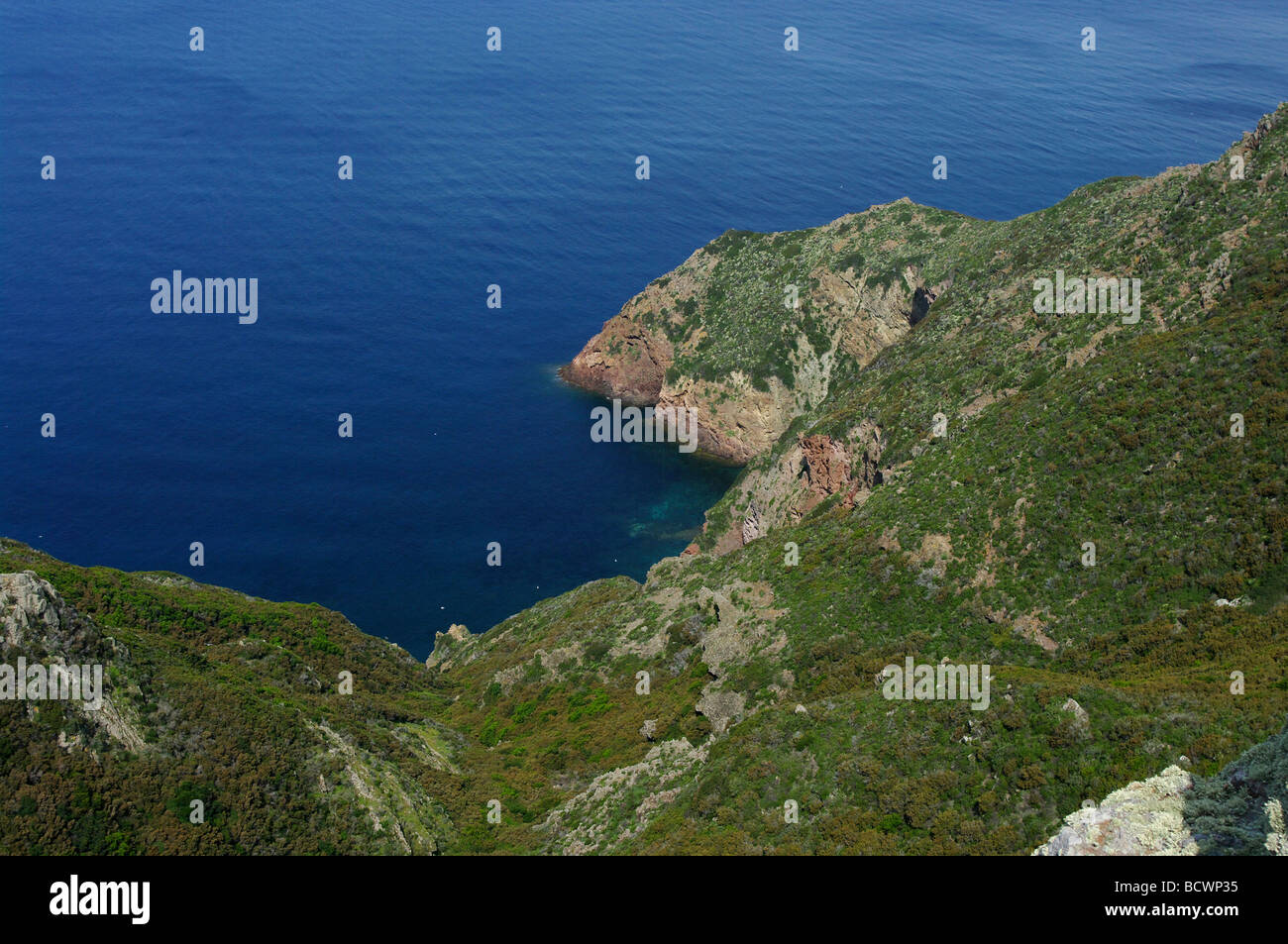 Capraia coastline, Tuscan Archipelago, Tuscany, Italy Stock Photo - Alamy