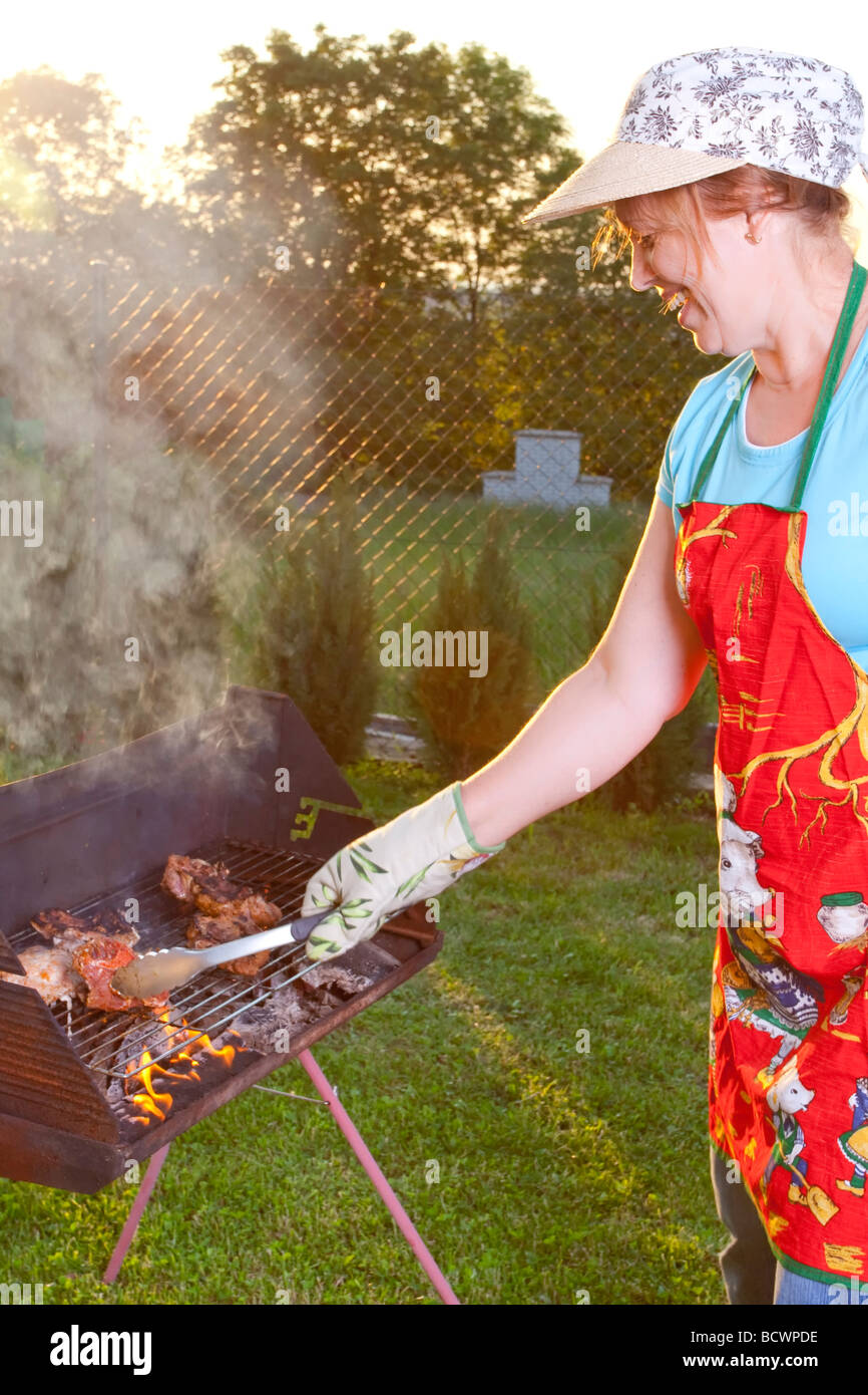 Barbecuing pork hi-res stock photography and images - Alamy