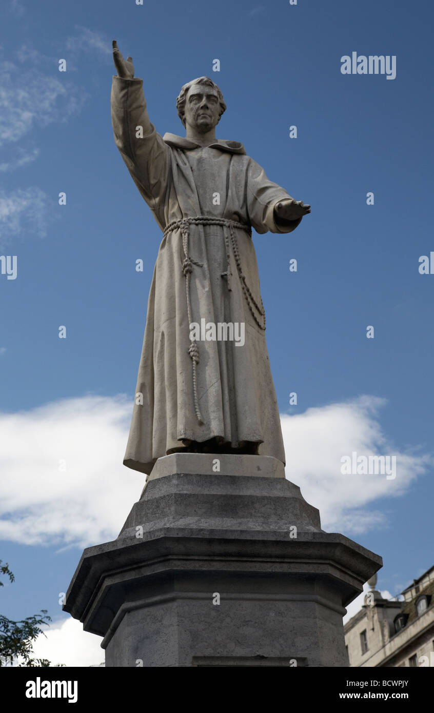 statue of capuchin temperance priest father theobald mathew in oconnell ...