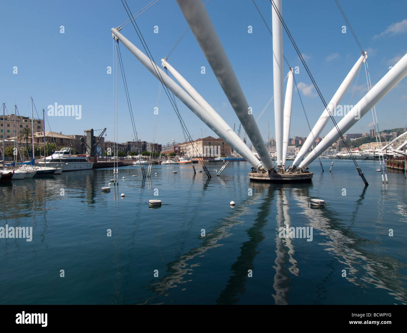 The old harbour of Genoa, Italy Stock Photo - Alamy