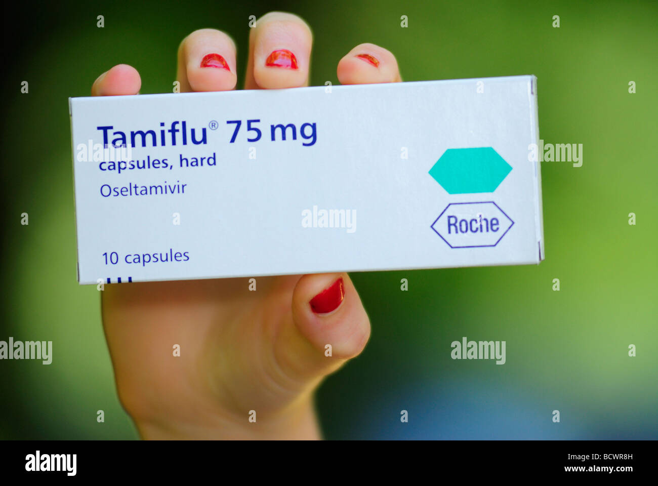 Box of Tamiflu Oseltamivir Tablets for treating Swine Flu Stock Photo ...