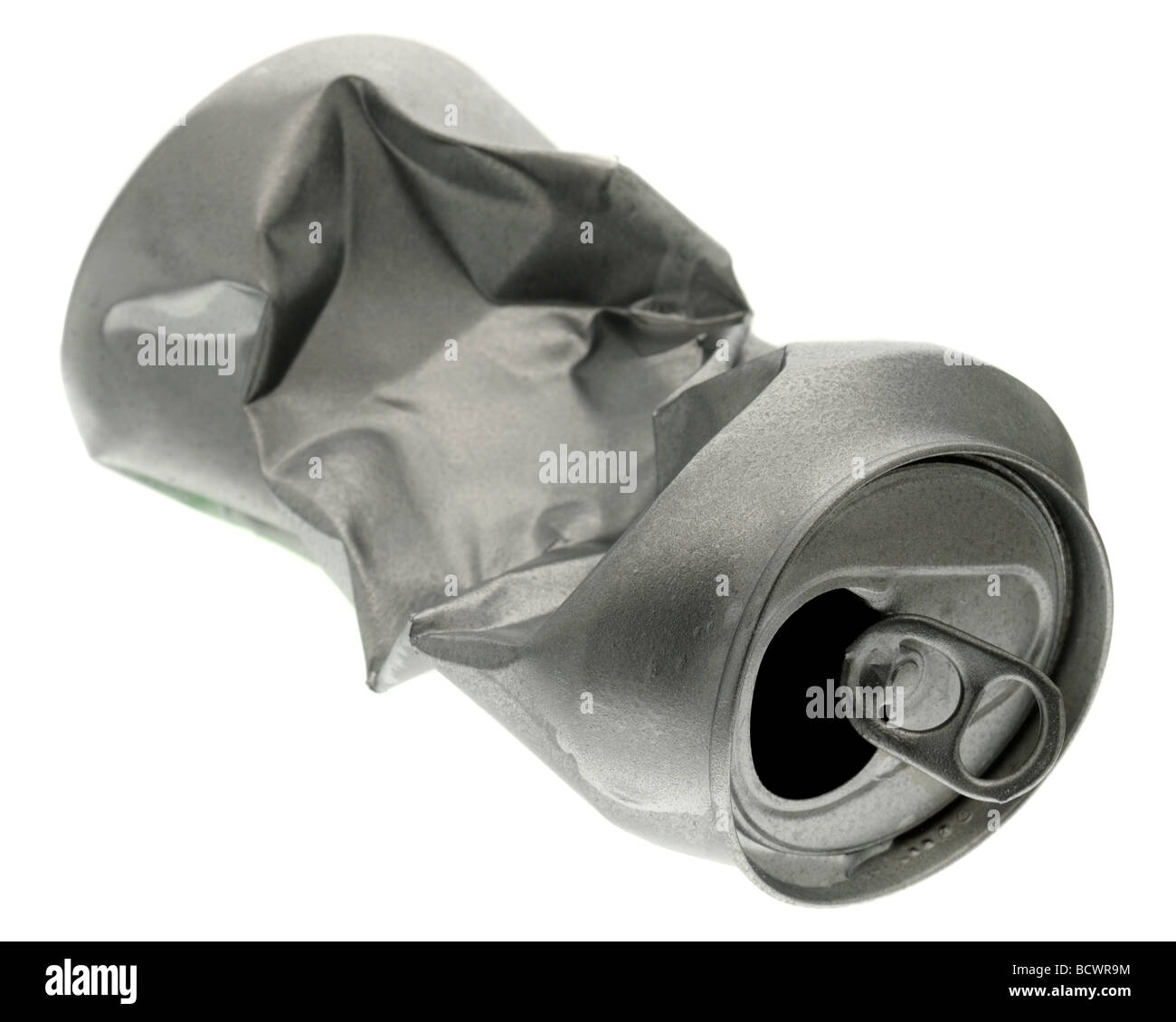 Crushed Drink Can Stock Photo - Alamy