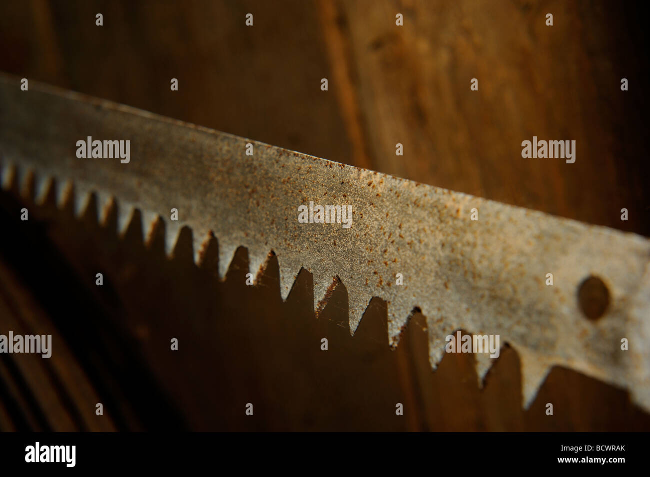 old rusted saw Stock Photo - Alamy
