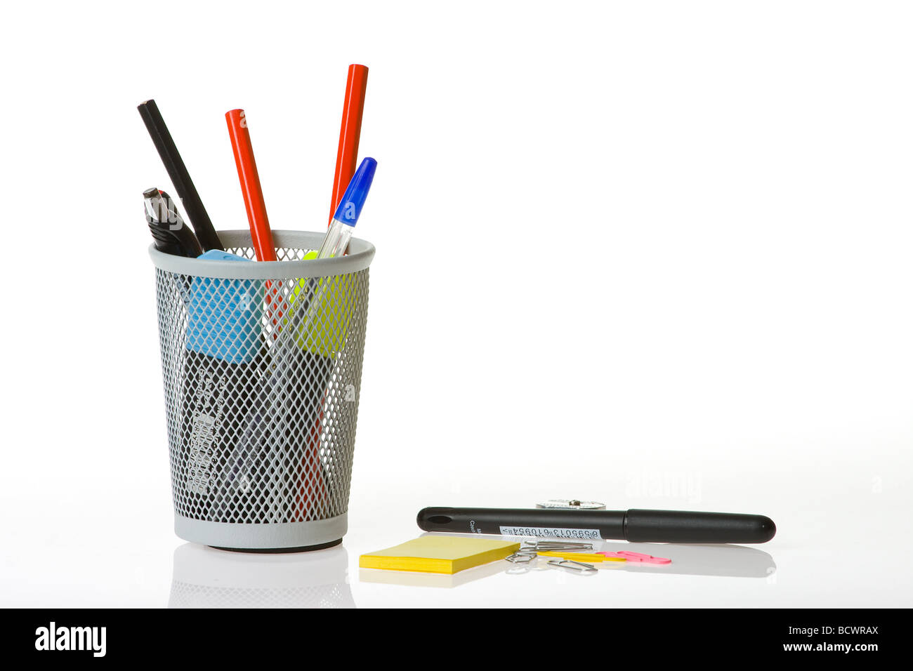 office tools on white background Stock Photo - Alamy