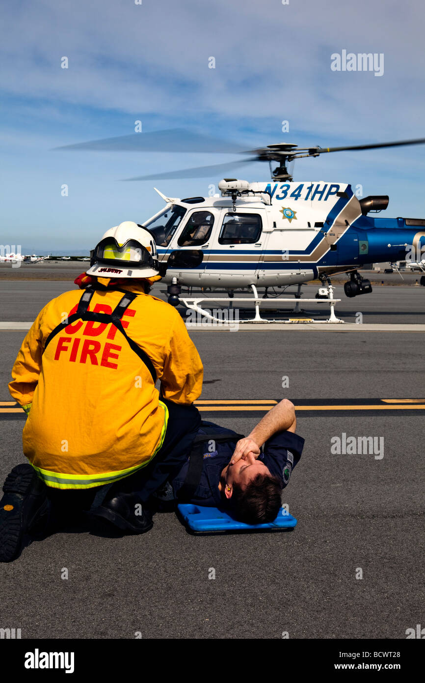 California Highway Patrol (CHP) helicopter & CAL FIRE Emergency ...
