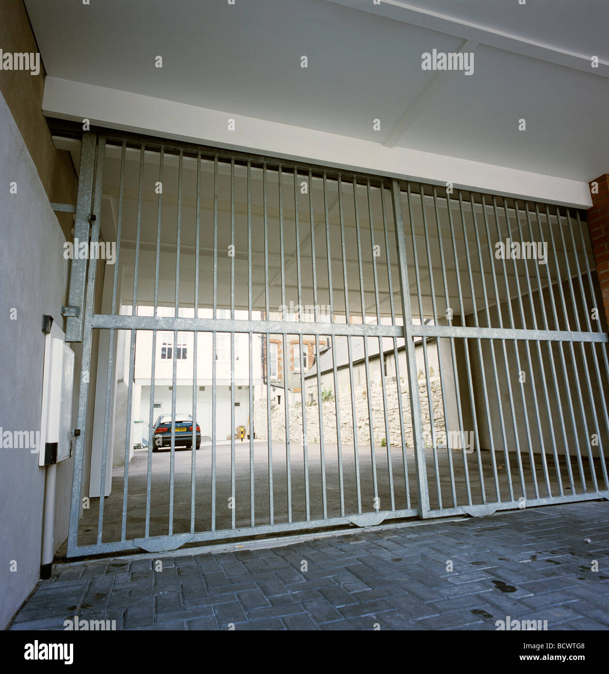 Sliding Security Gates Stock Photo - Alamy