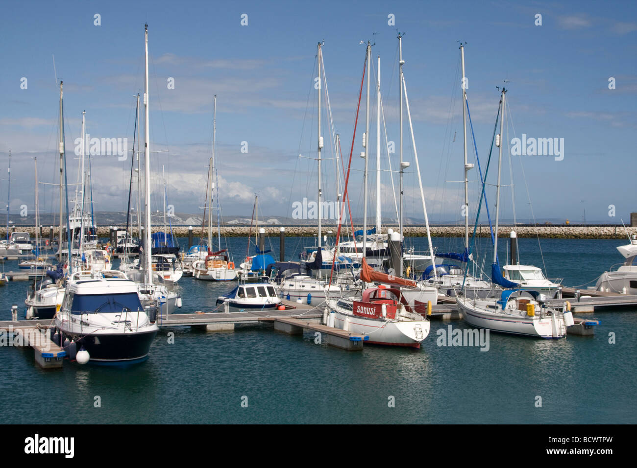 portland marina dorset england uk gb Stock Photo - Alamy