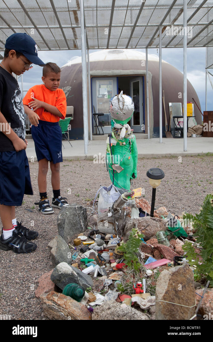 The UFO Watchtower, a tourist attraction in Colorado's San Luis Valley ...