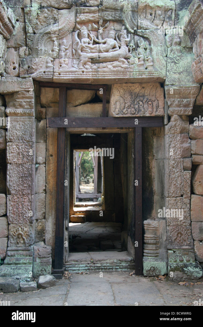 Ta Prohm ruins, old temple in Cambodia, near Angkor Wat Stock Photo - Alamy