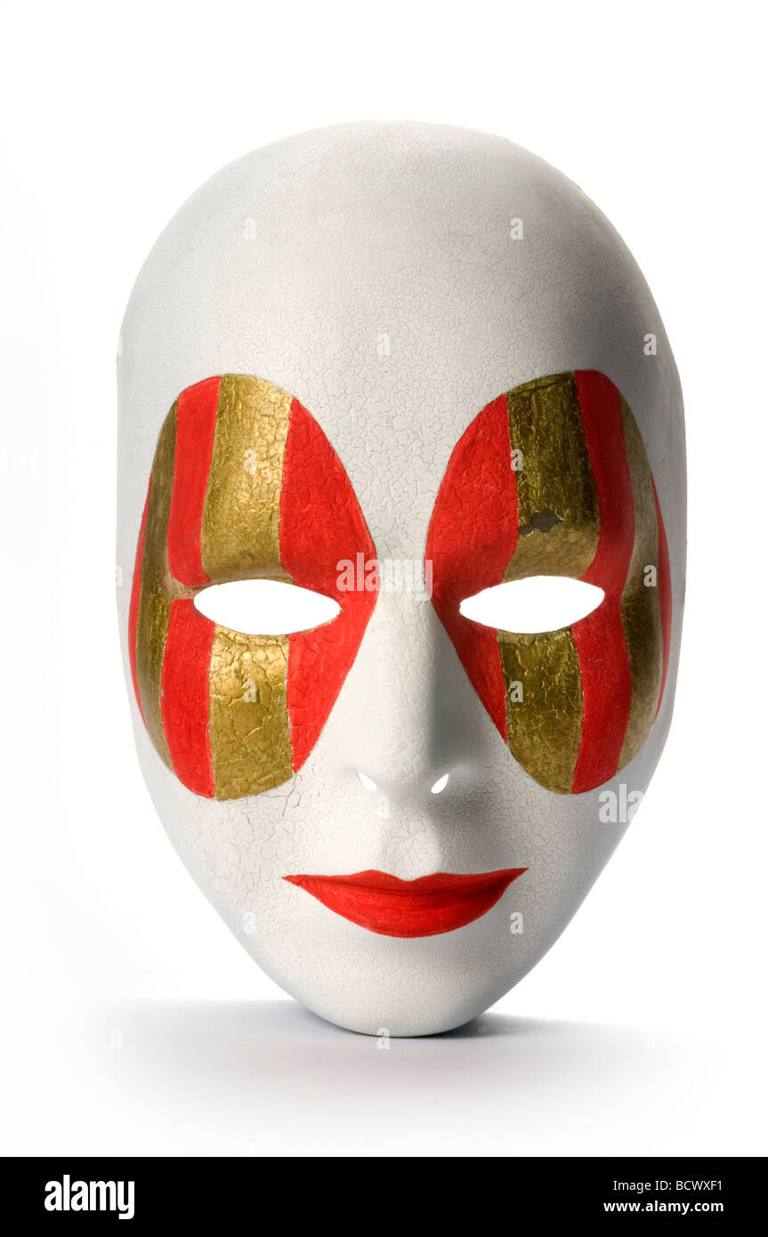 mask on white background Stock Photo - Alamy