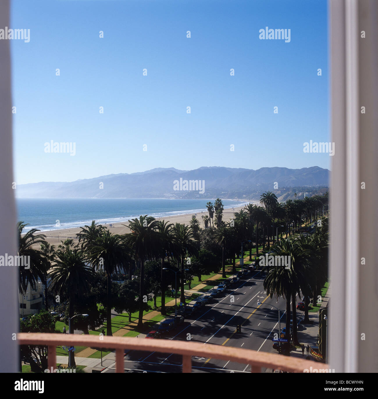 Coastal View From Window Stock Photo - Alamy