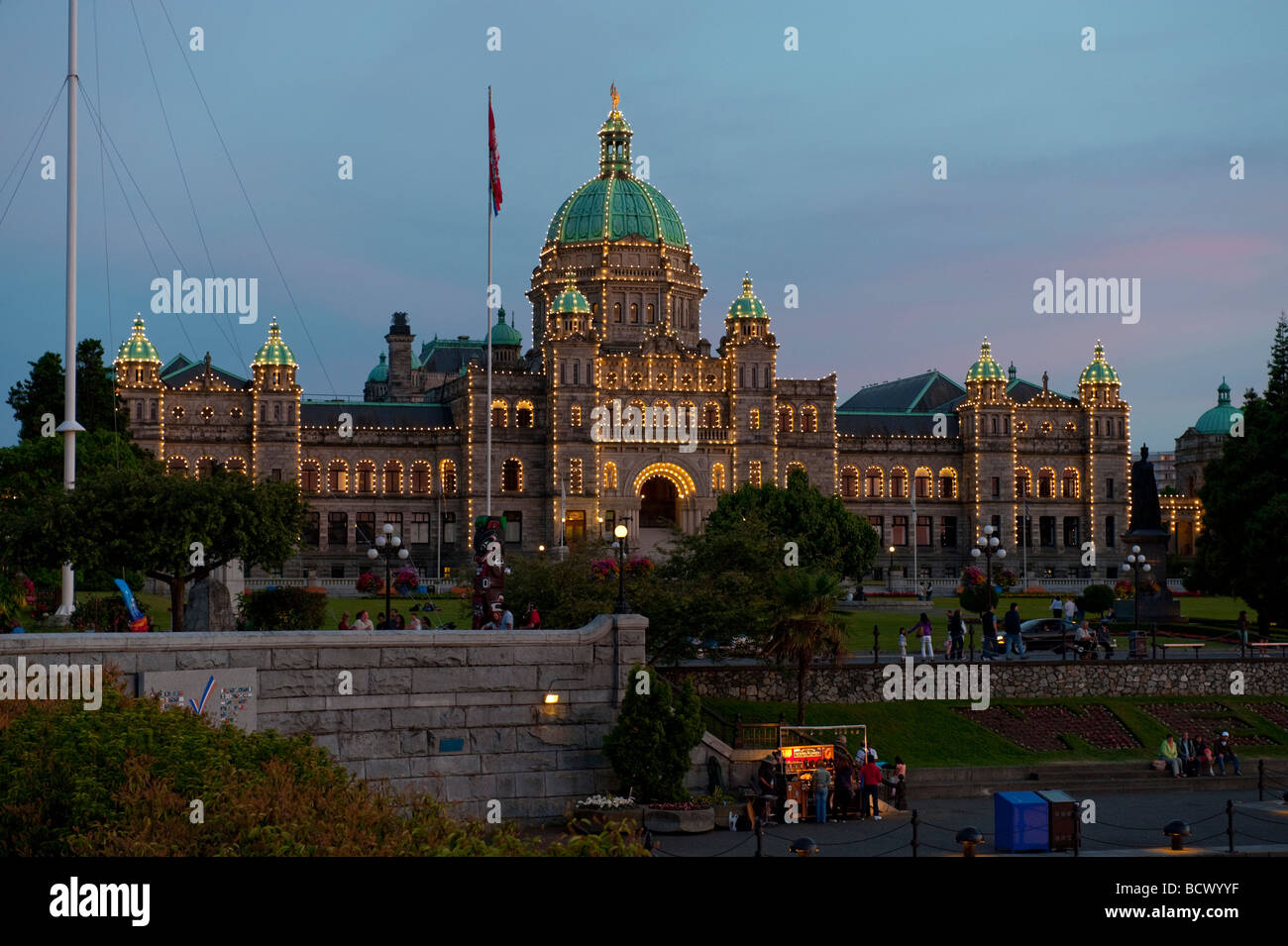 Victoria, British Columbia's historic Parliament building represents ...