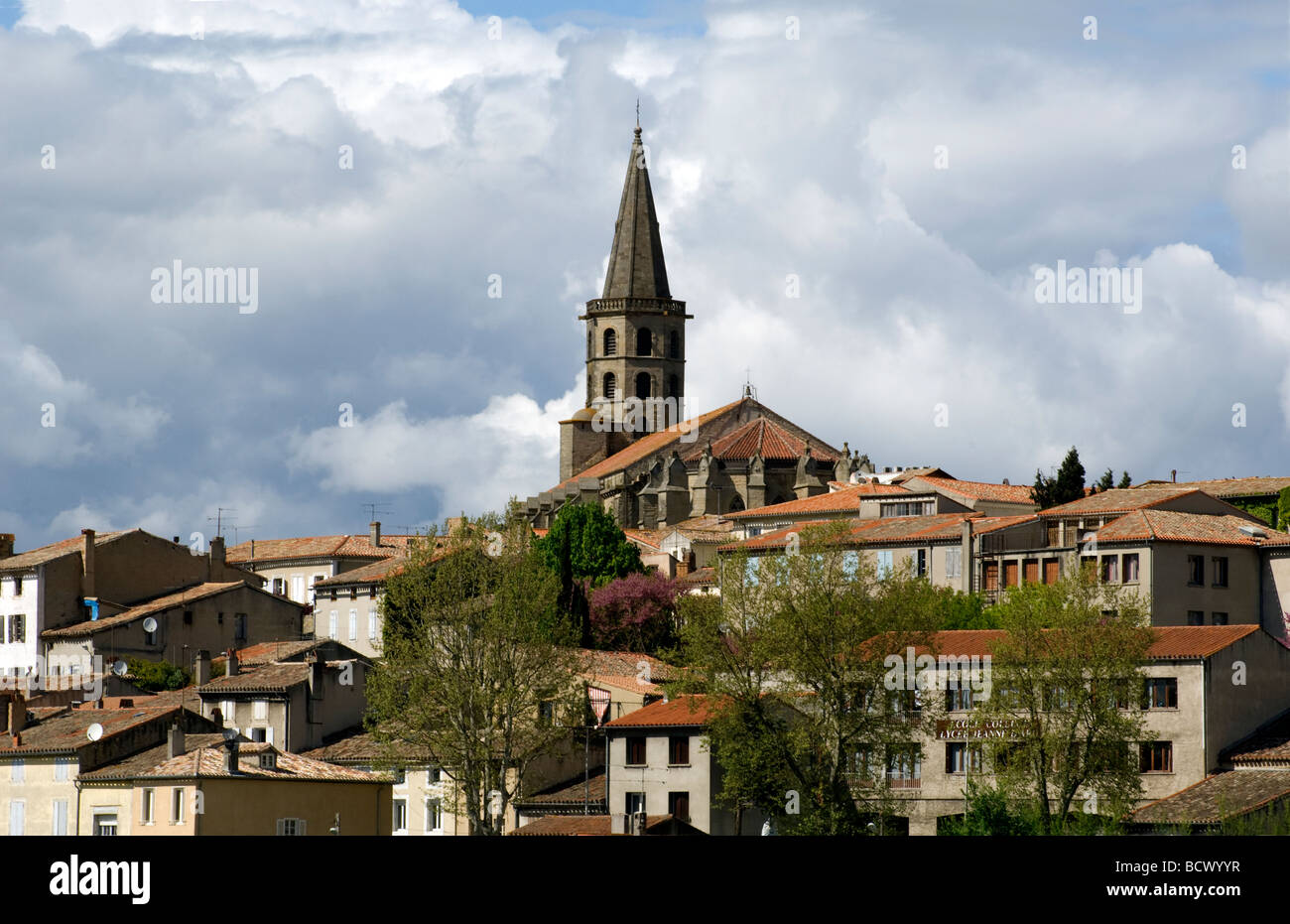 Skyline of small town Stock Photo - Alamy