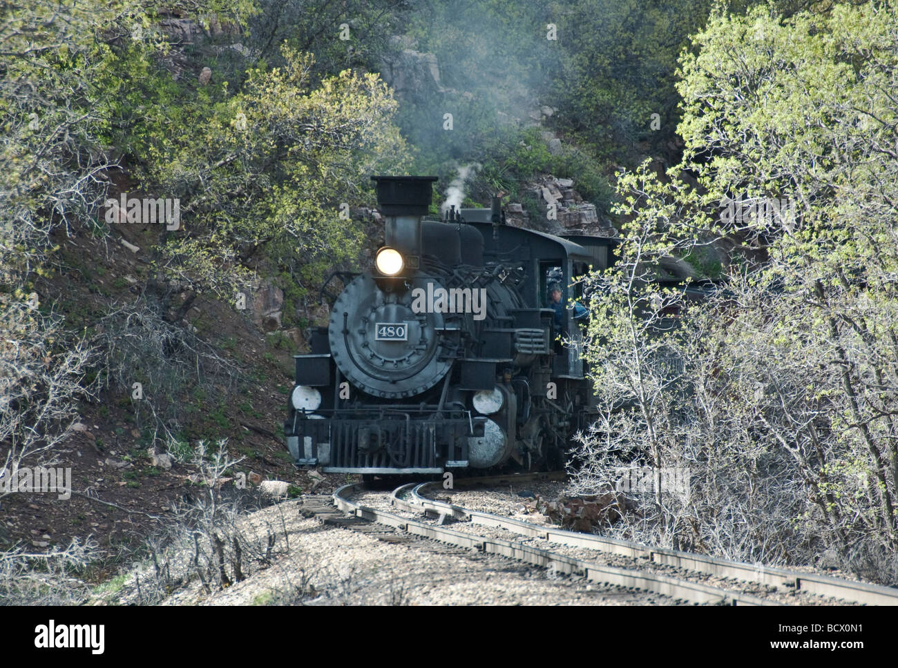Colorado Durango The Durango Silverton Narrow Gauge Railroad steam ...