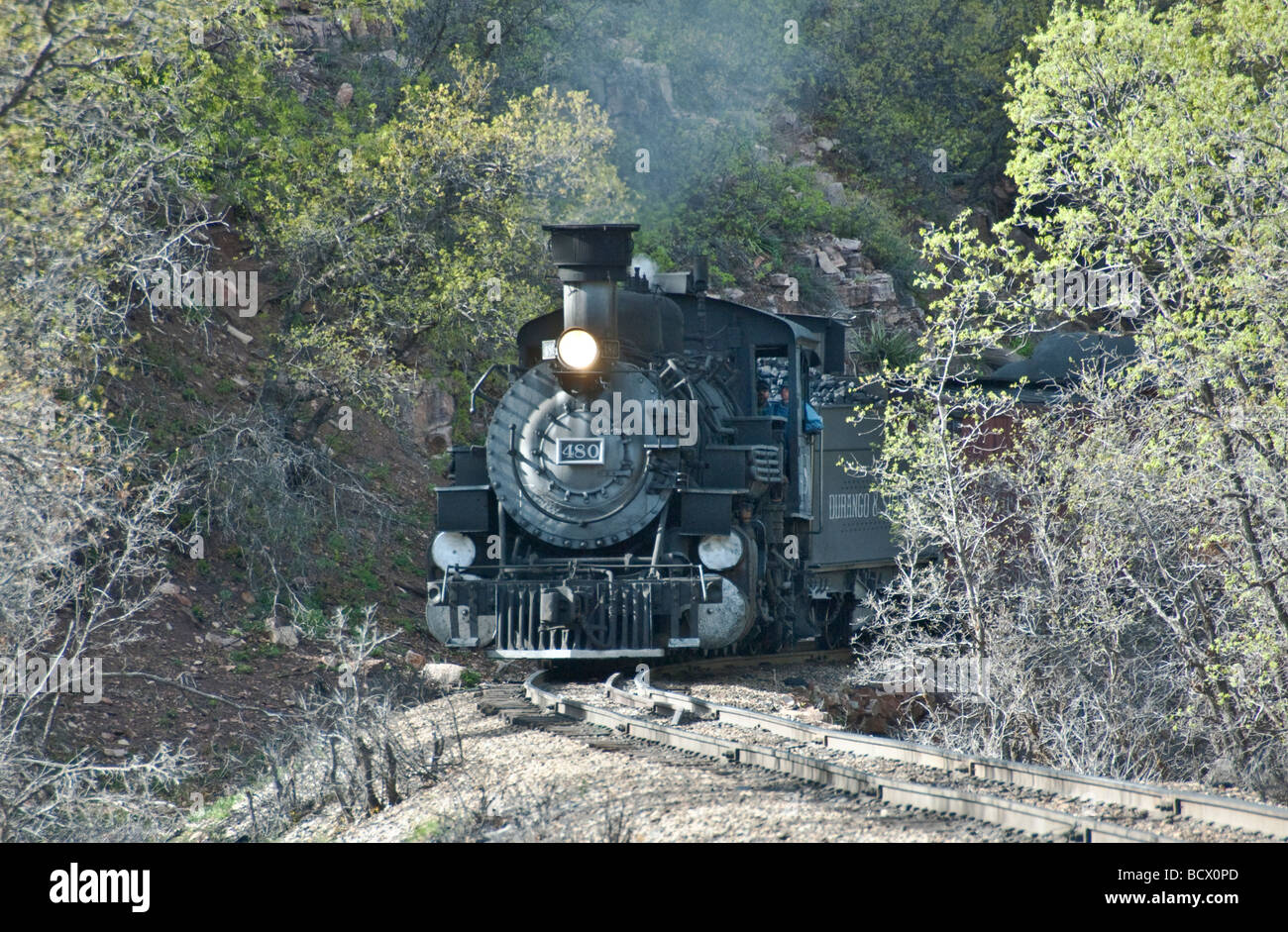 Colorado Durango The Durango Silverton Narrow Gauge Railroad steam ...