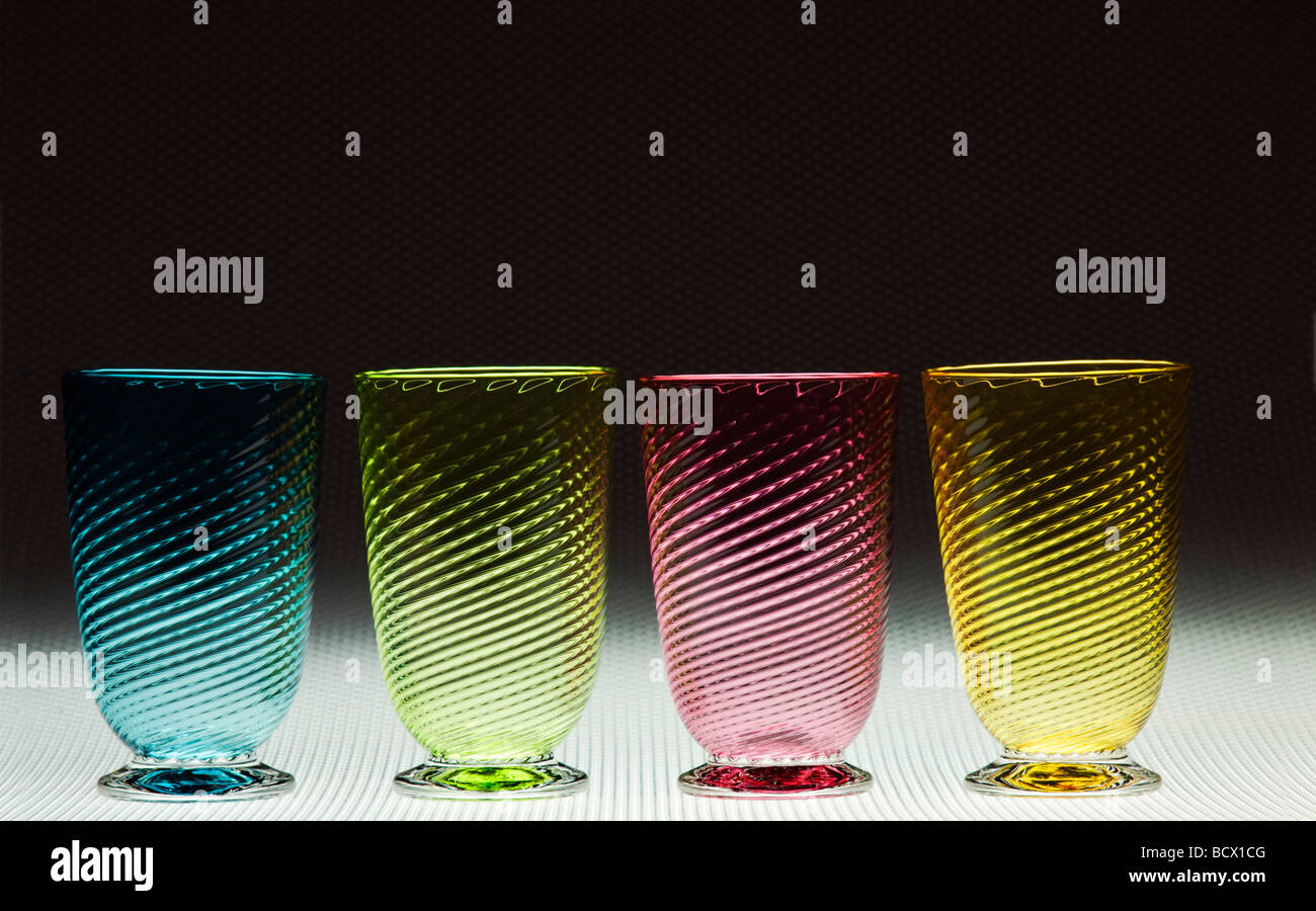 Hand Blown Coloured Tumblers from the Potter Morgan Glass Studio in ...