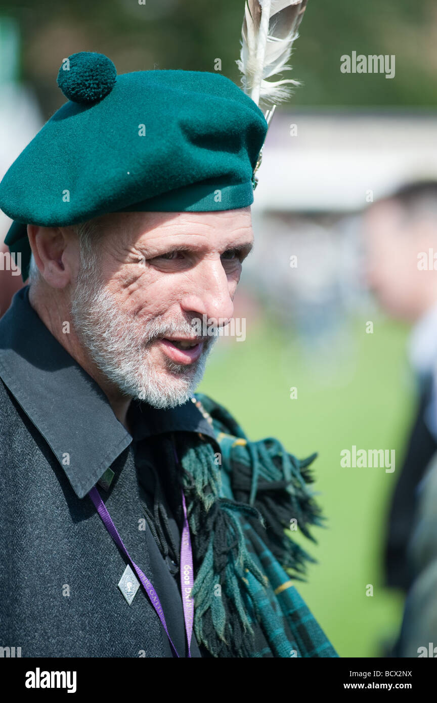 Clan Chief in discussion at The Gathering 2009 in Edinburgh Stock Photo ...