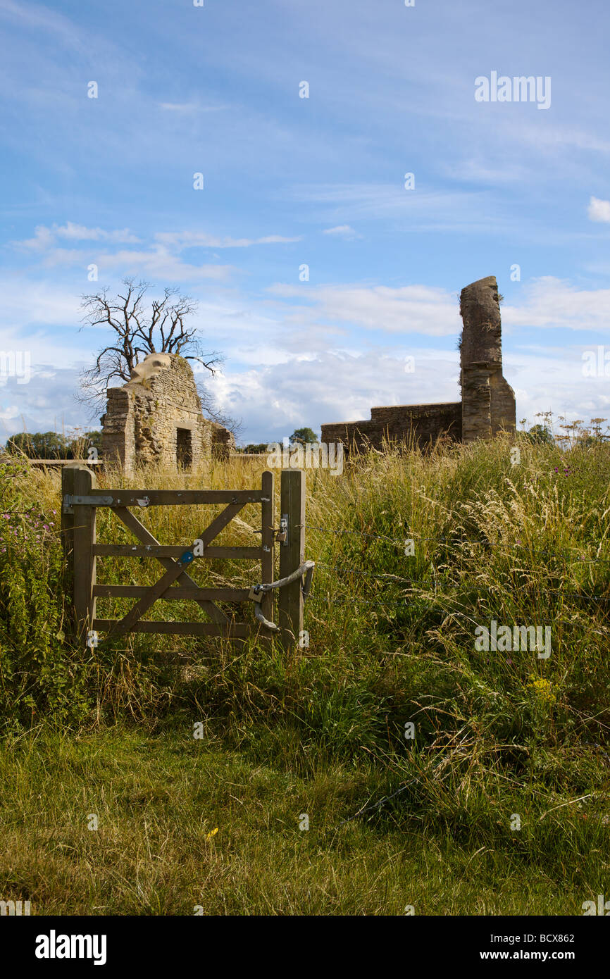 Remains of St Peter's Church, Stanton Low, Milton Keynes, c1100, sole ...