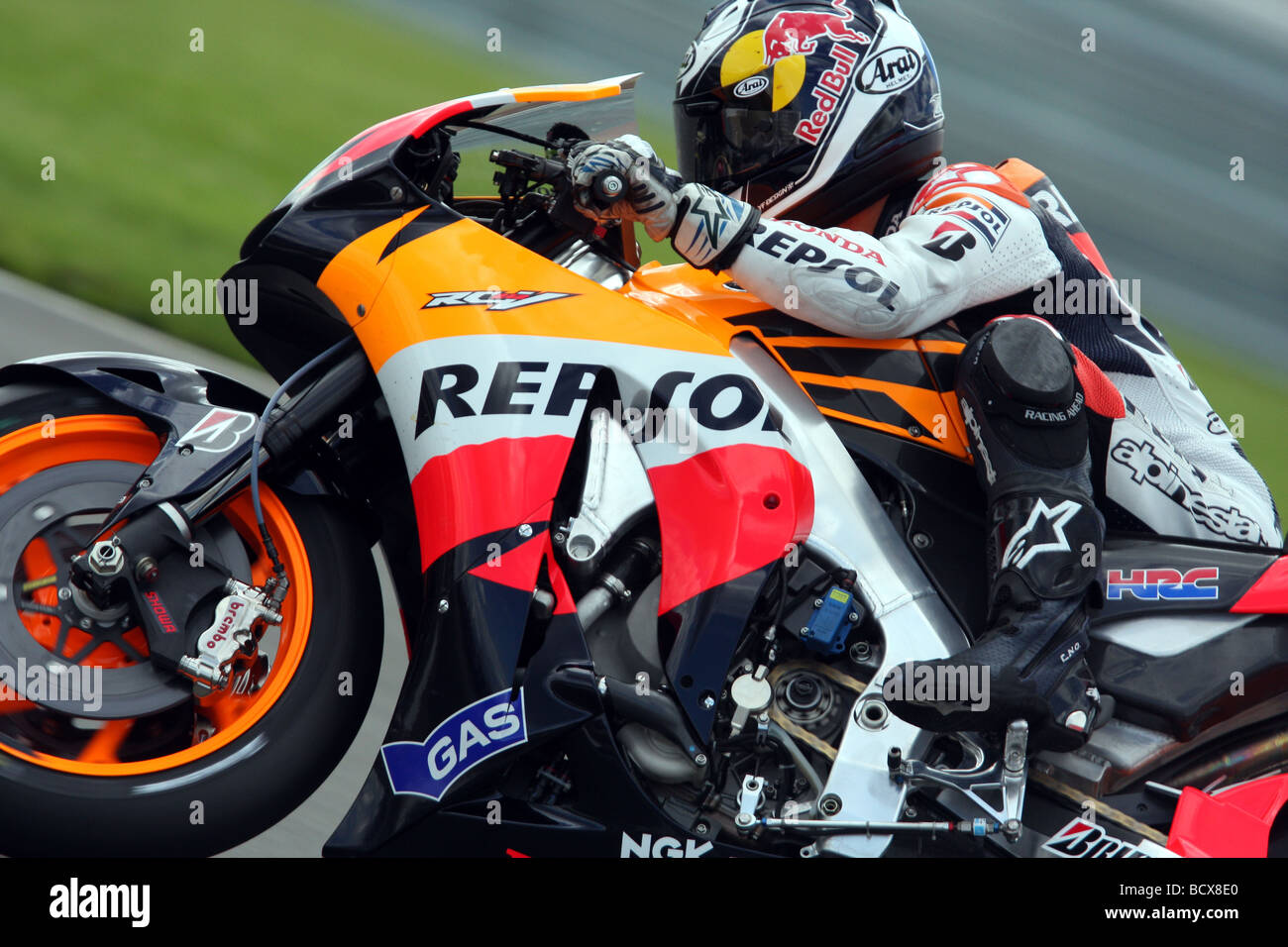 danny pedrosa spanish motogp racer and multiple world champion at speed ...